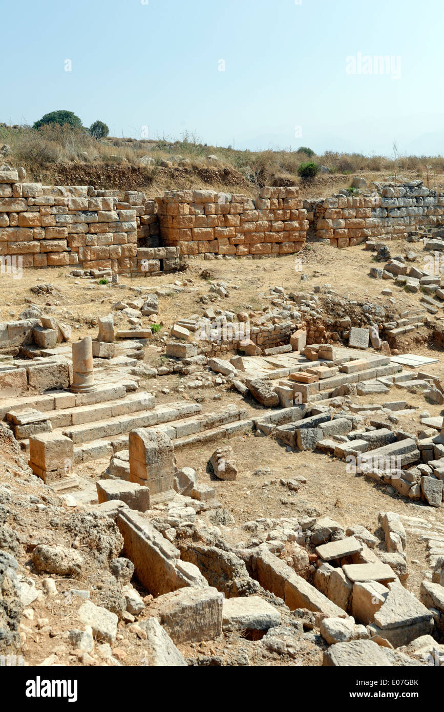 Heroon with inscribed pedestals cemetery funerary monuments west side ...