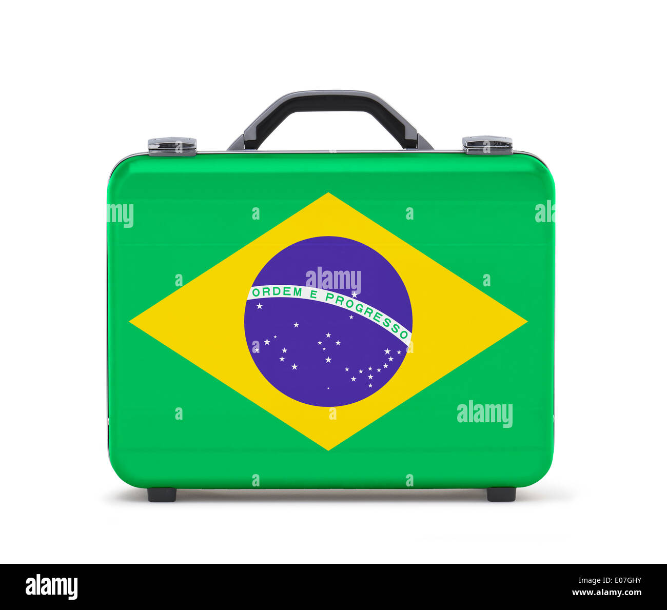 Business suitcase for travel with flag of Brazil Stock Photo - Alamy