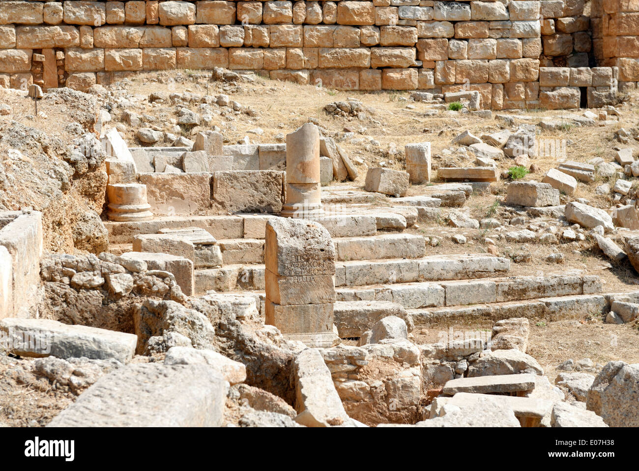 Heroon with inscribed pedestals cemetery funerary monuments west side ...