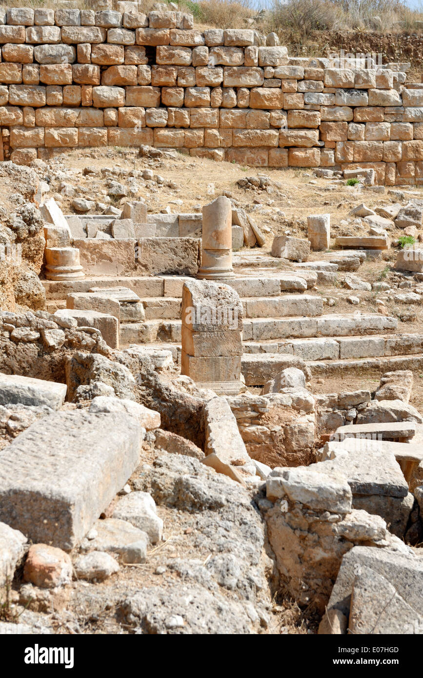 Heroon with inscribed pedestals cemetery funerary monuments west side ...