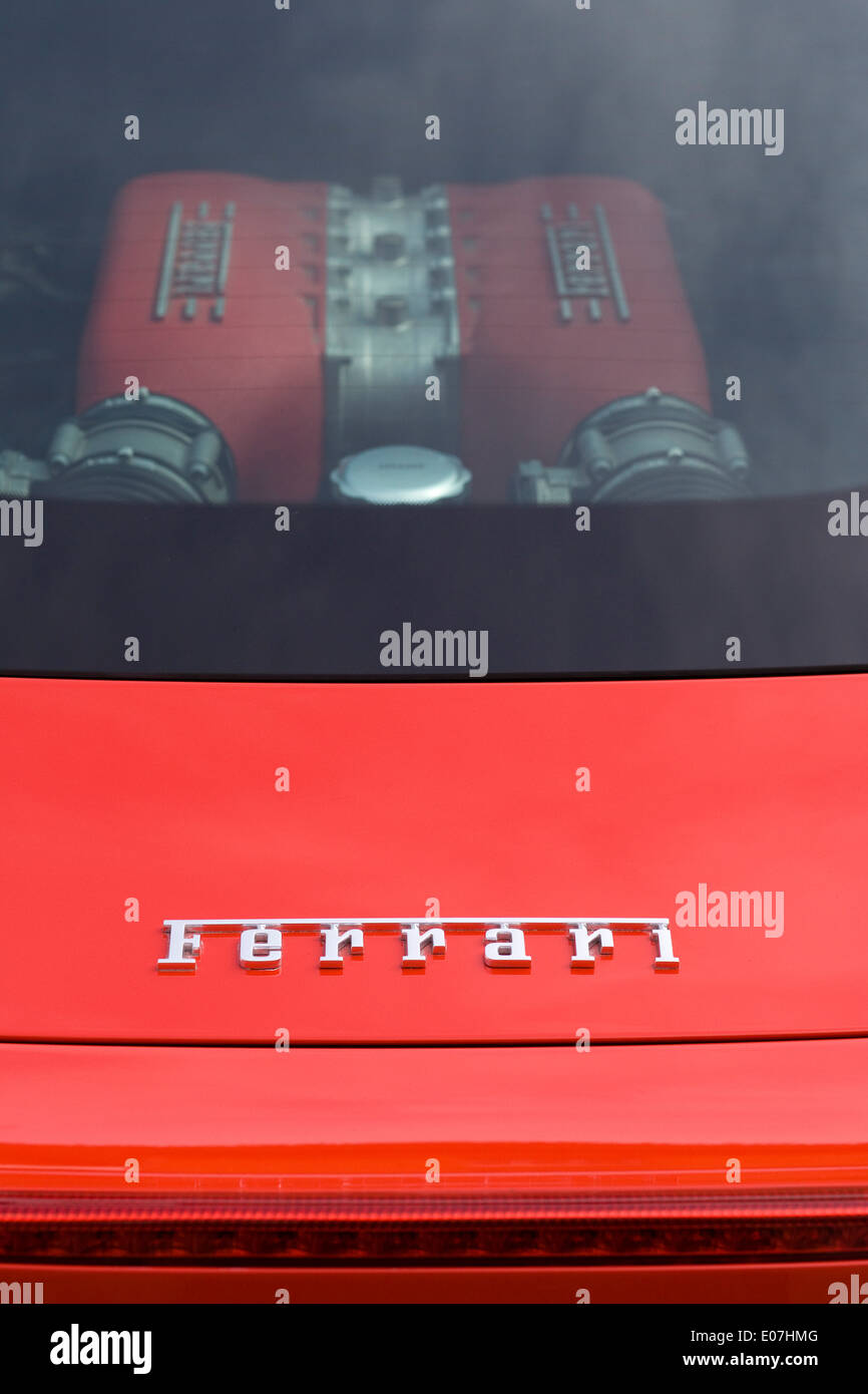 Ferrari 458 Italia name badge Stock Photo - Alamy