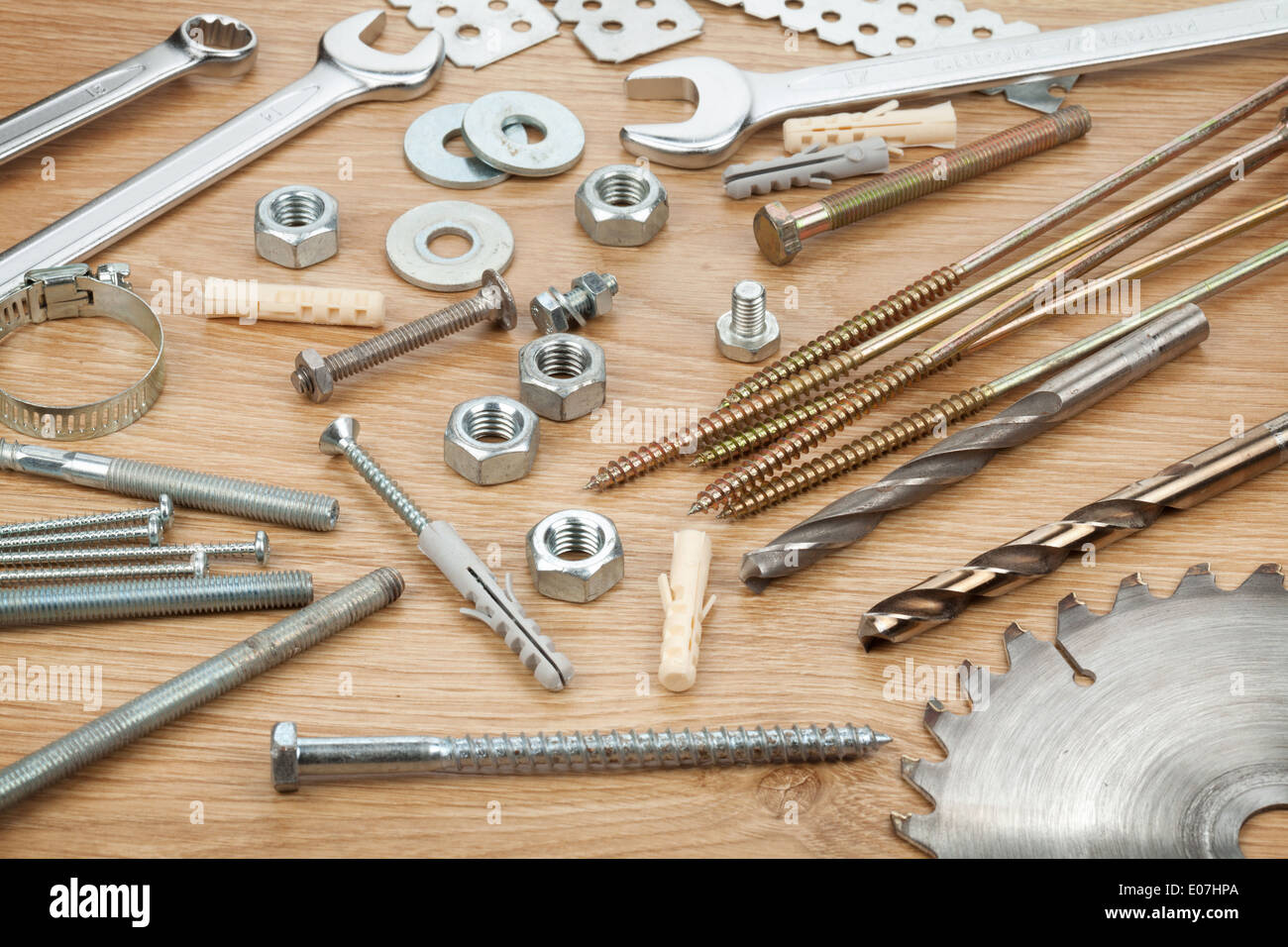 Bolts on the table hi-res stock photography and images - Alamy