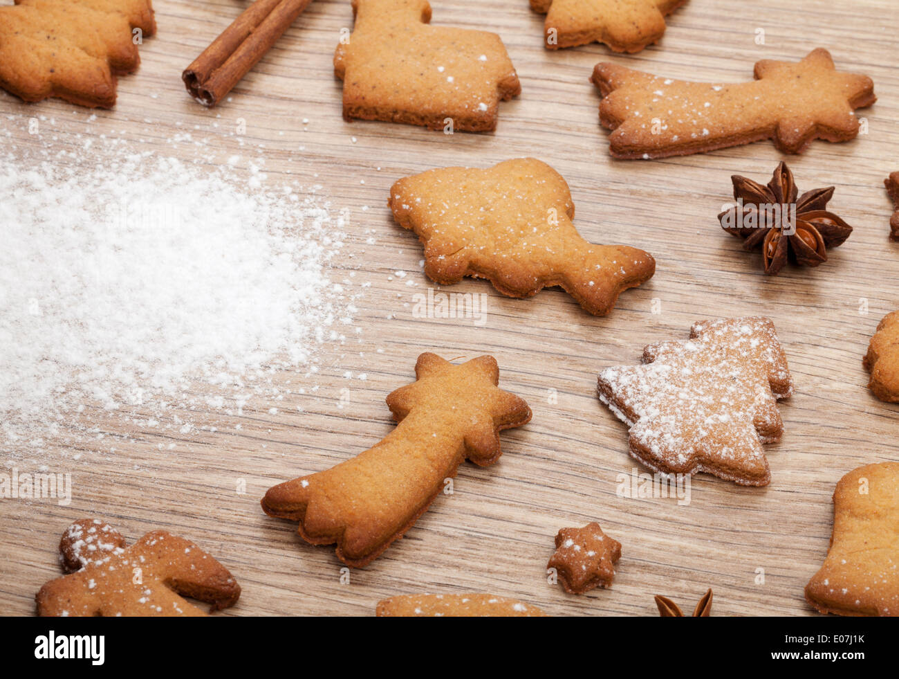 Gingerbread cookies spices over hi-res stock photography and images - Alamy