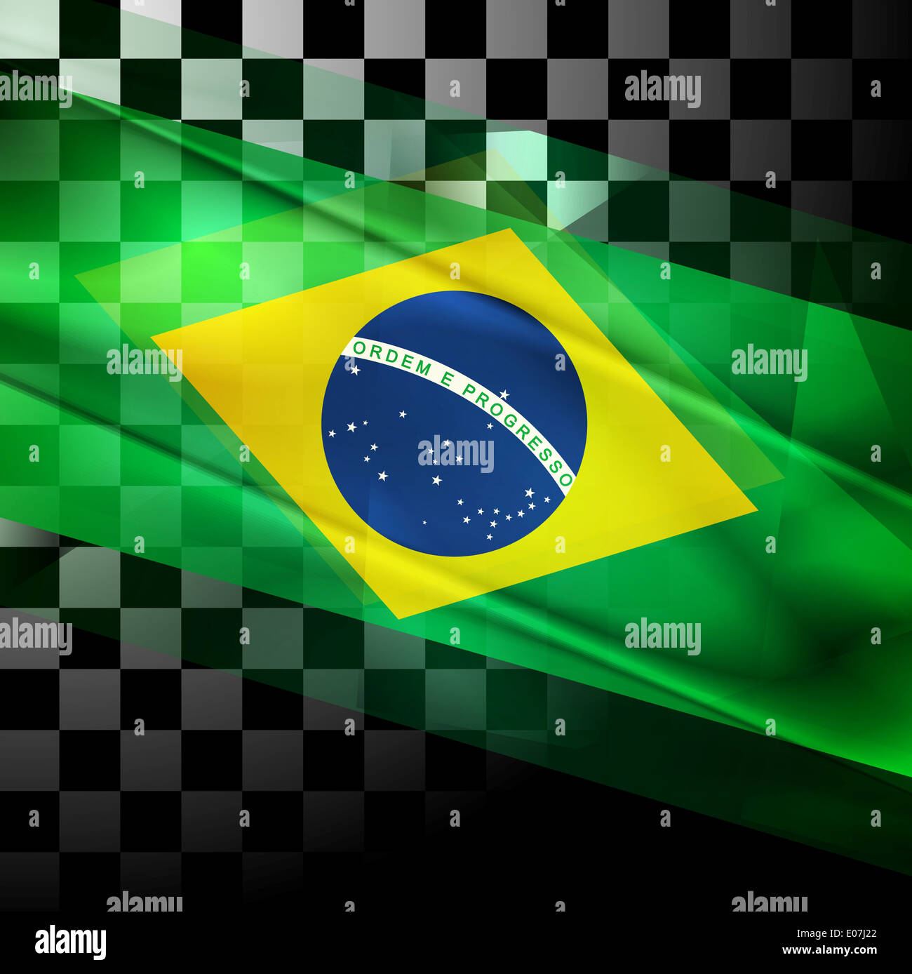 Concept vector design of Brazilian flag Stock Photo - Alamy