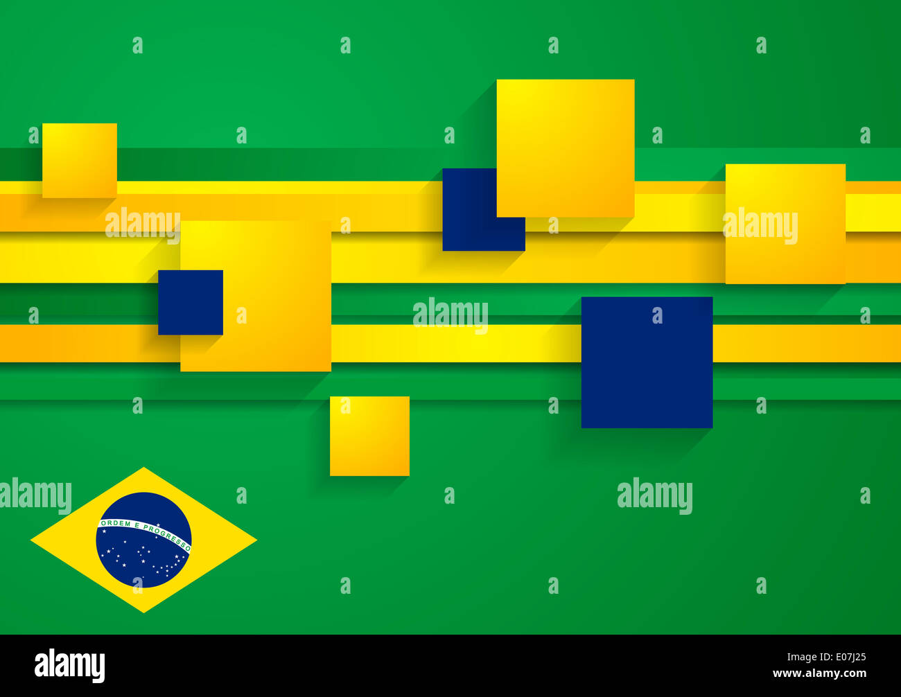 Tech vector background in Brazilian colors Stock Photo - Alamy