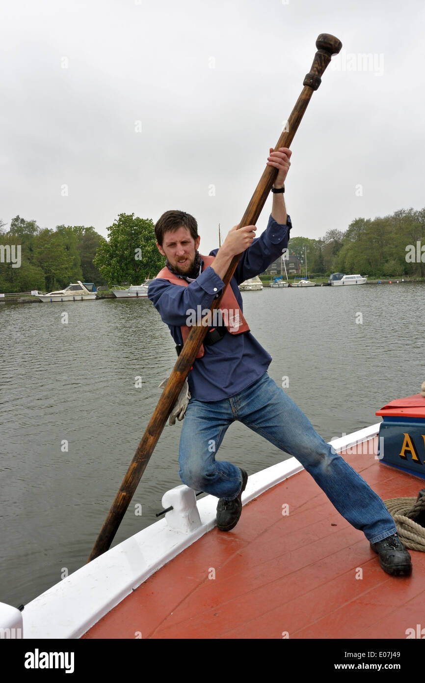 Push pole hi-res stock photography and images - Alamy