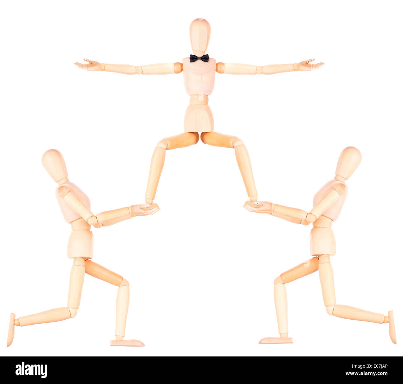 success and winning concept - wooden dummy business team Stock Photo ...