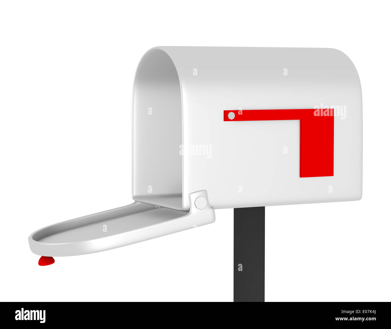 3d Render of an Open Mail Box Stock Photo - Alamy