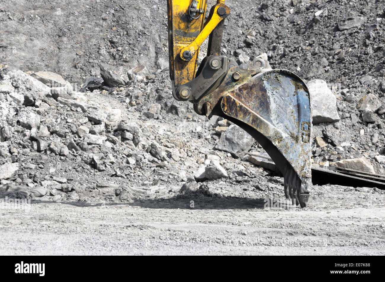 detail of bulldozer on excavation Stock Photo - Alamy