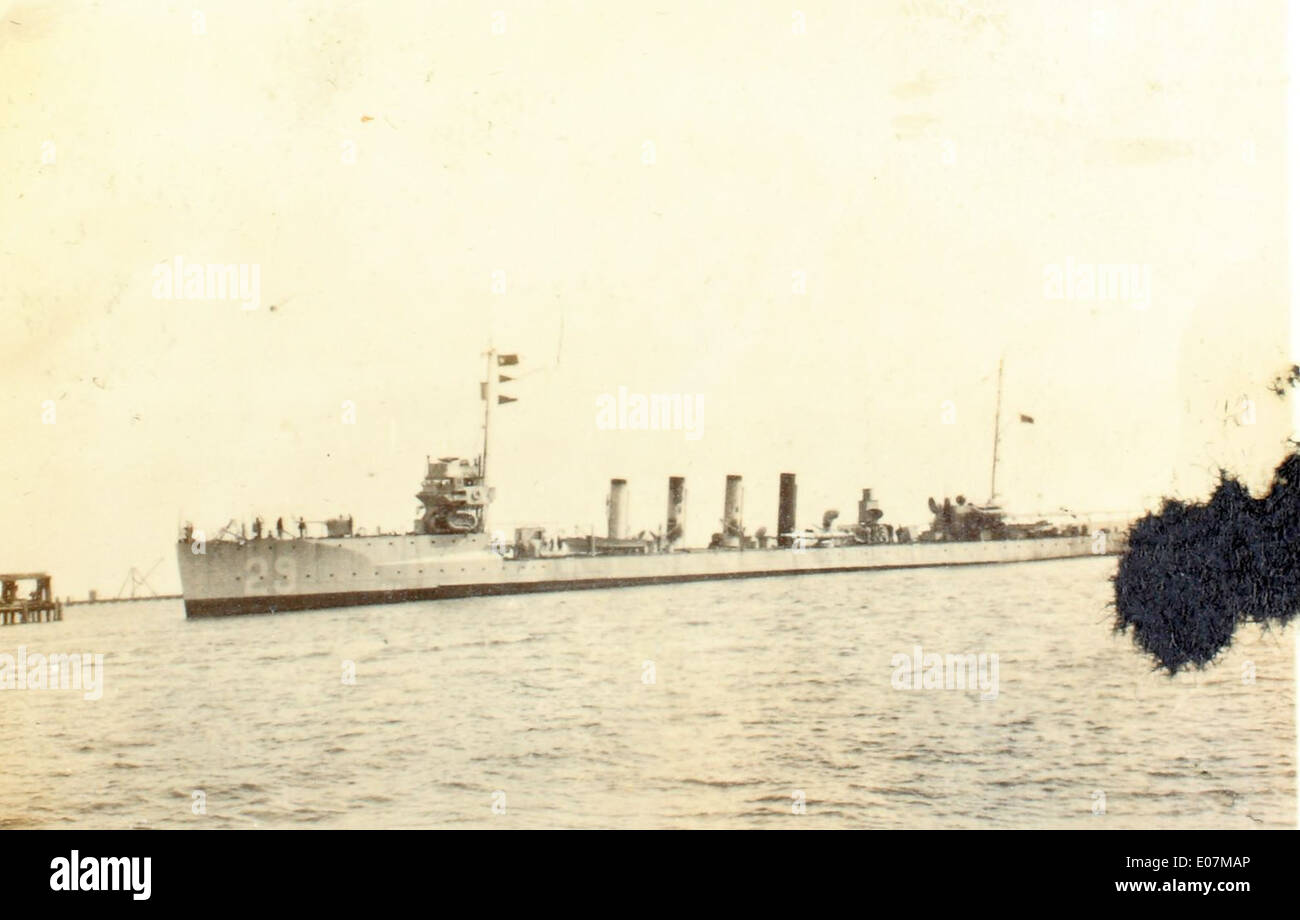 The CG-10 Burrows, a Paulding-class destroyer, was an important part of ...