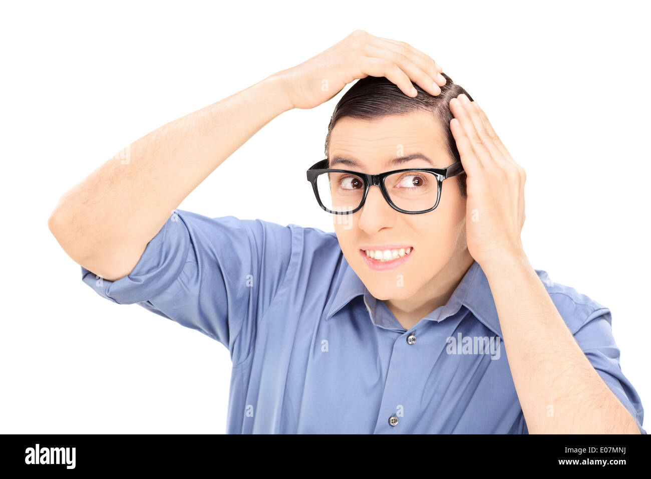 Geek hair hi-res stock photography and images - Alamy
