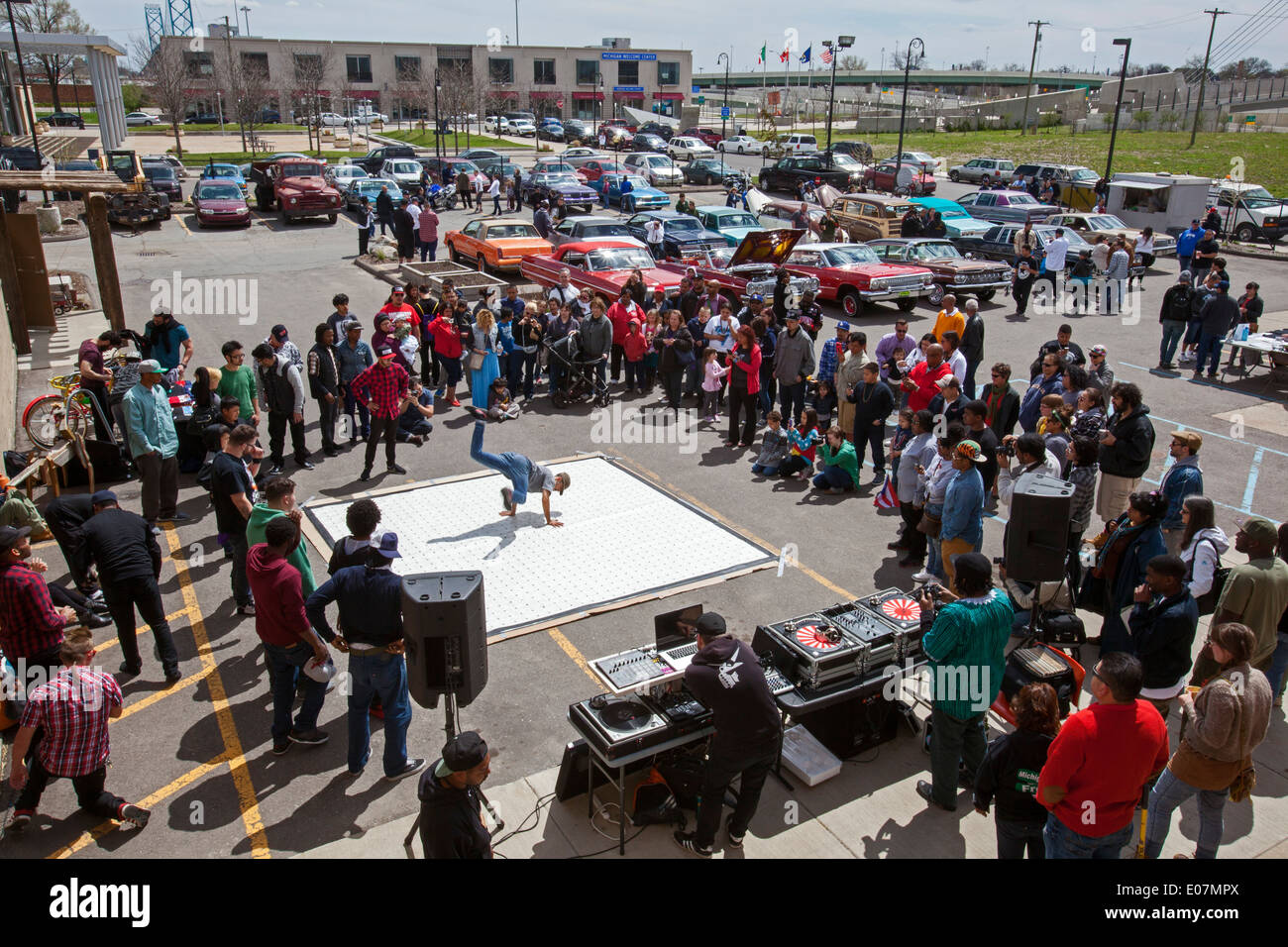 Detroit, Michigan - A breakdance demonstration at the Blessing of the ...