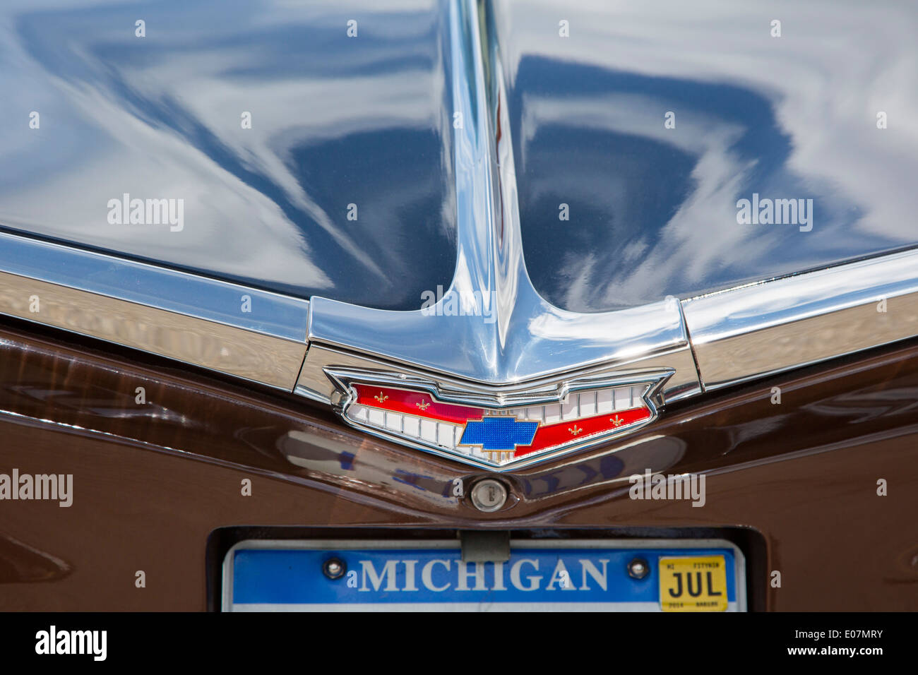 Detroit, Michigan - A 1959 Chevrolet lowrider at the Blessing of the ...