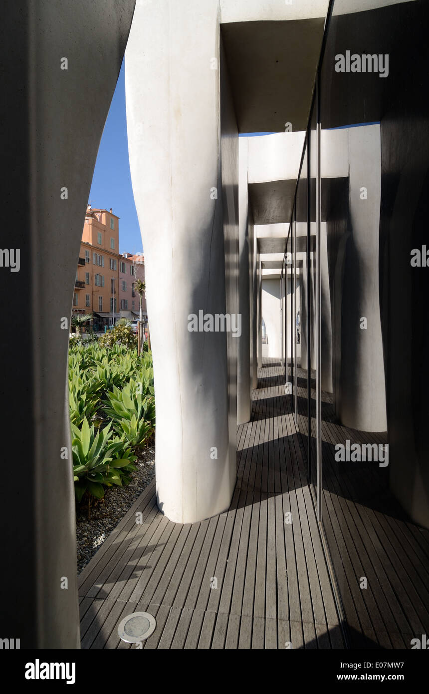 Concrete Column & Window Detail of the Jean Cocteau Museum by Rudy ...