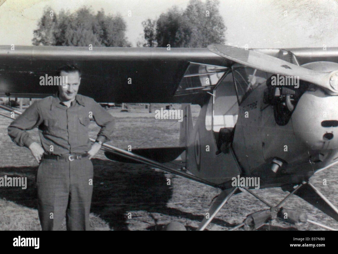 This image features a Flitfire Cub at Burdett Airport, taken by Al ...