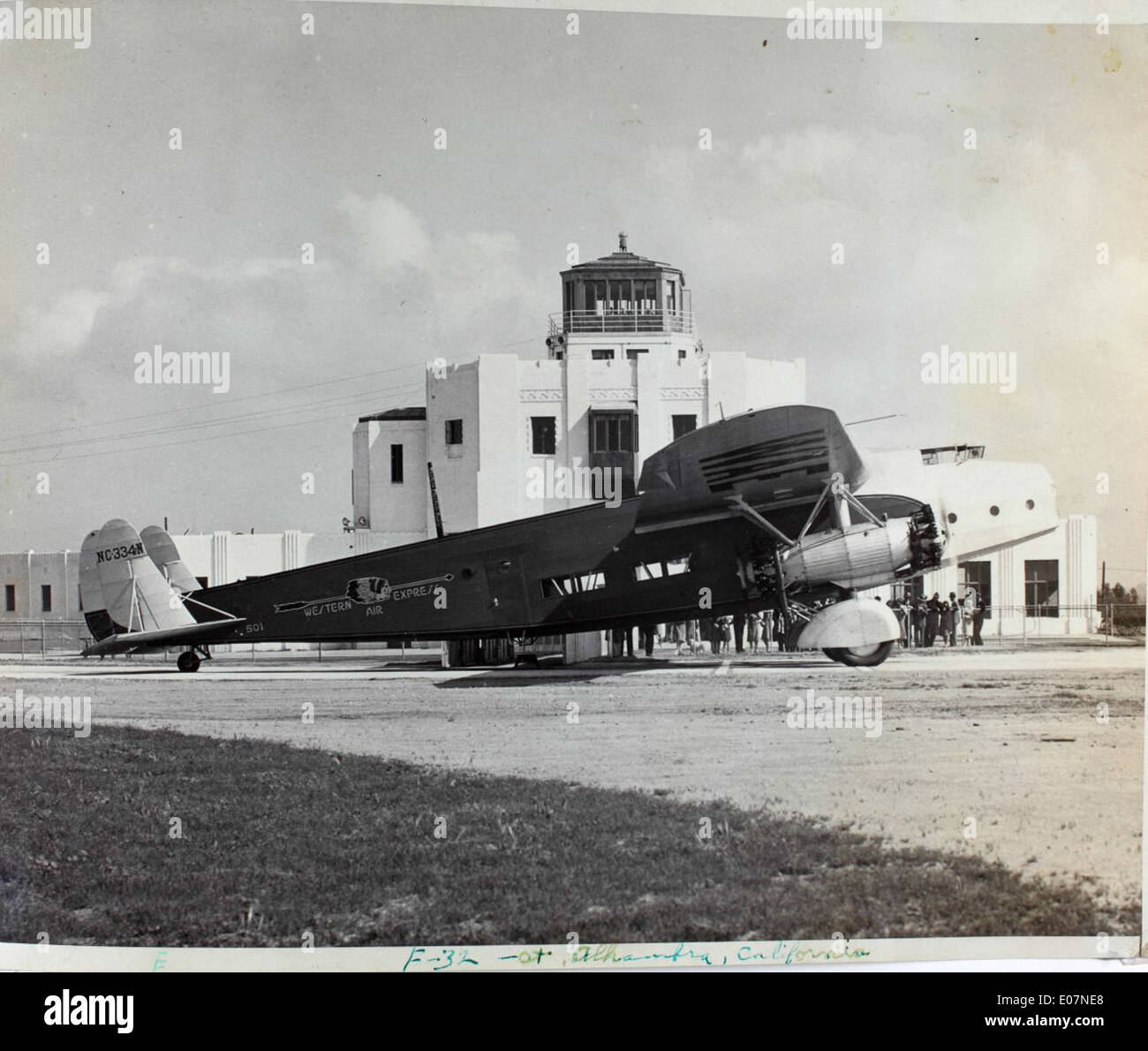 This image showcases the Fokker F-32, NC334N, operated by Western Air ...