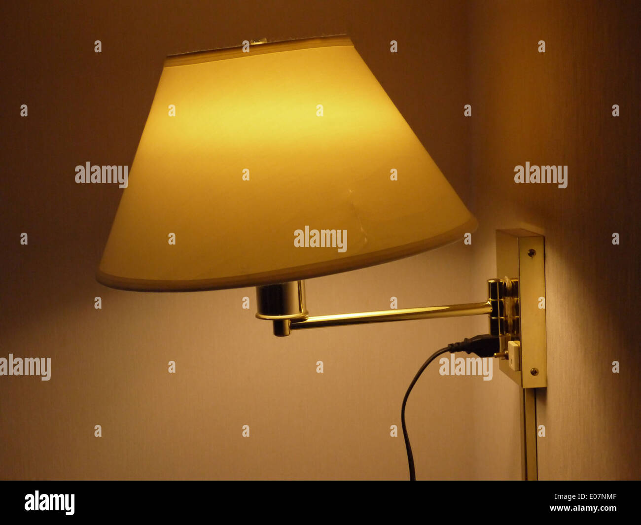 hotel lamp shade old vintage Stock Photo - Alamy