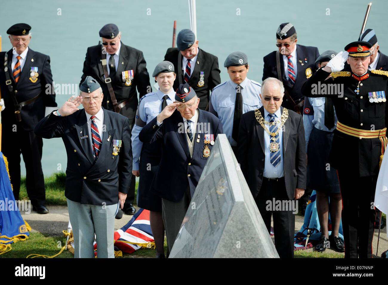Beachy Head Eastbourne UK 5 May 2014 - The Bomber Command Memorial ...