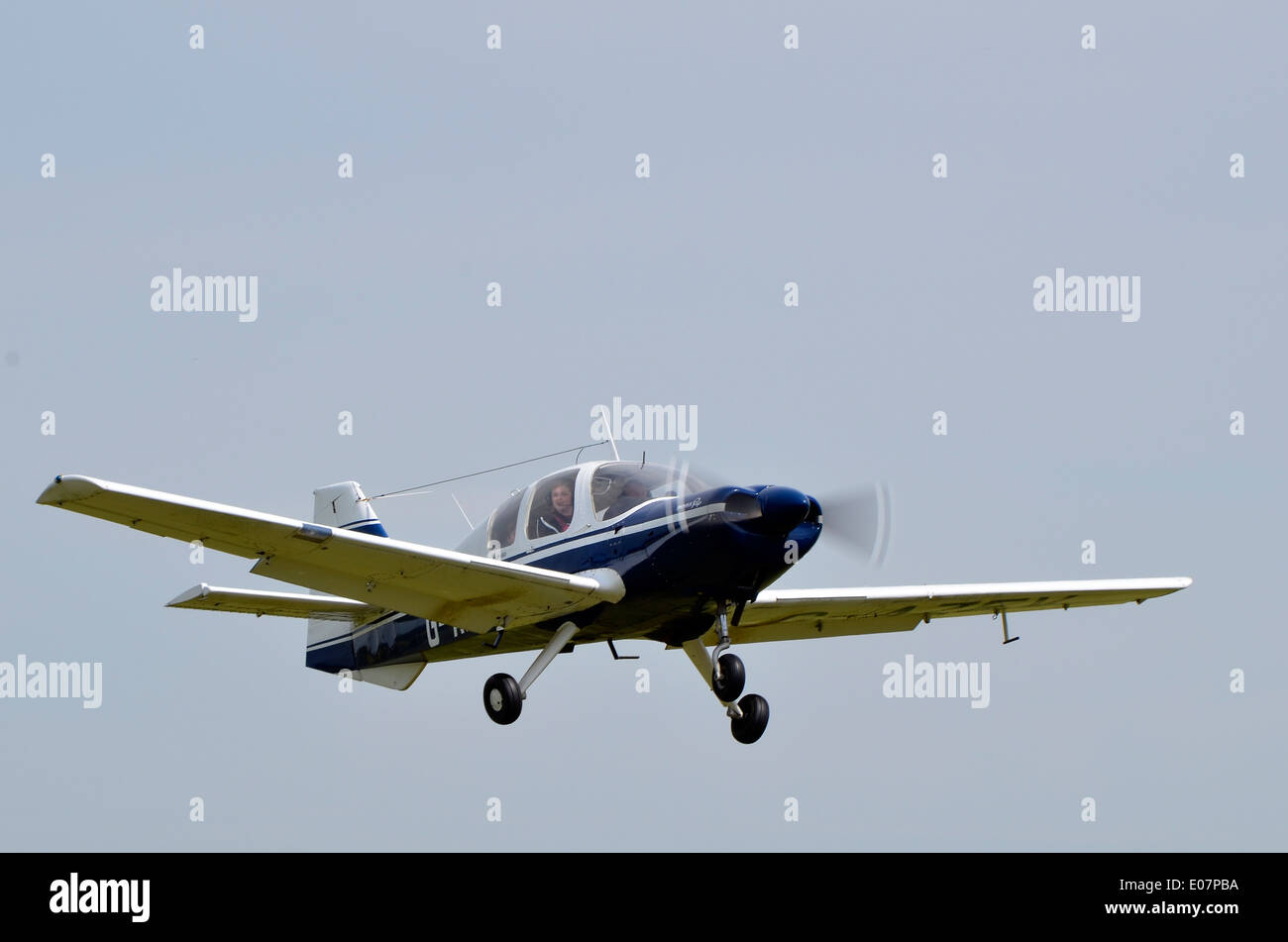 Beagle B-121 Pup Series 2 light aircraft climbing out after take-off ...