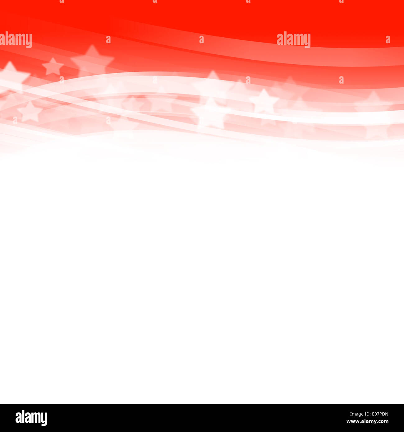 Abstract red wave holiday background with stars Stock Photo - Alamy