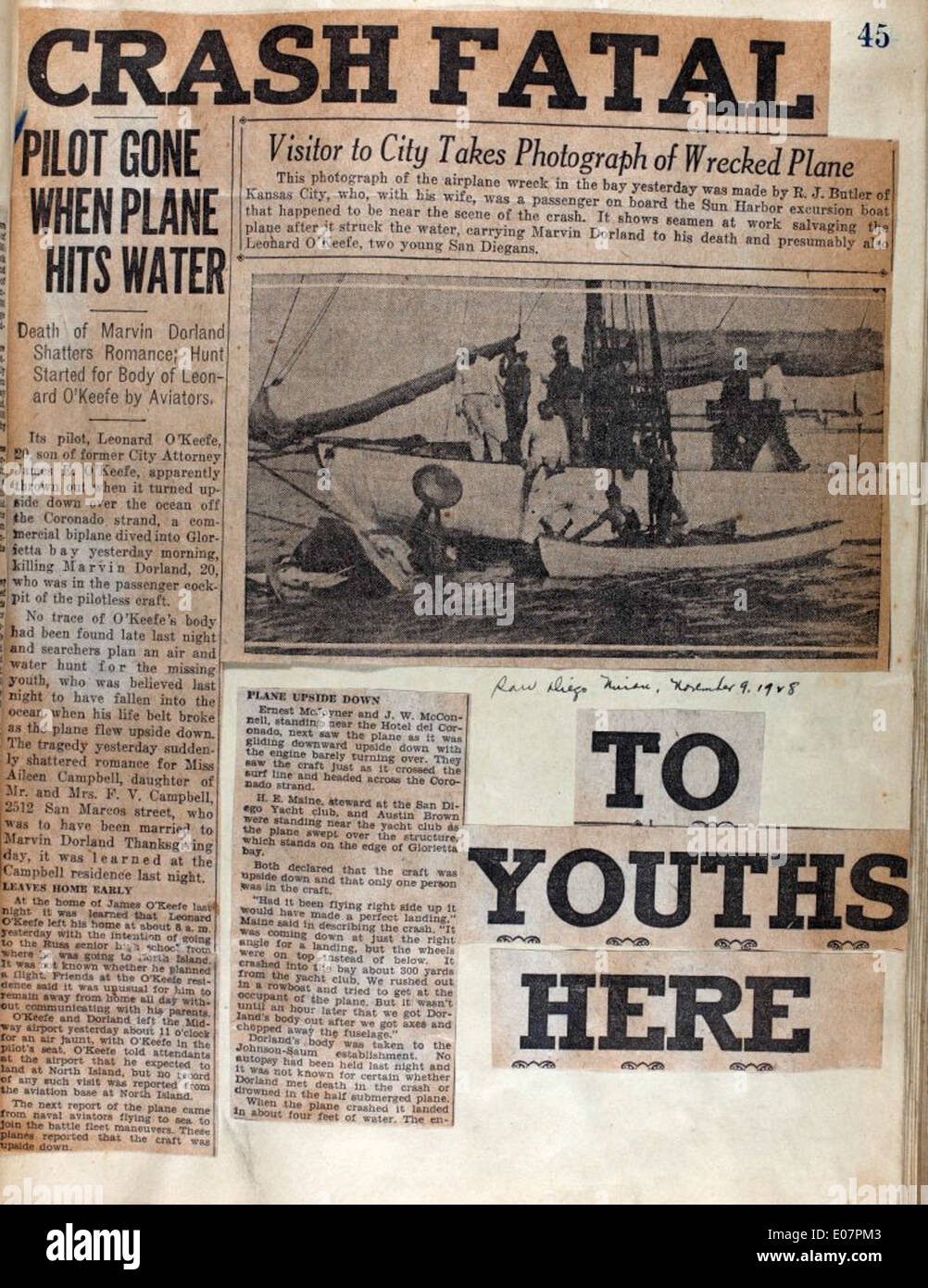 This historical image features Ruth Alexander, a pioneering female ...