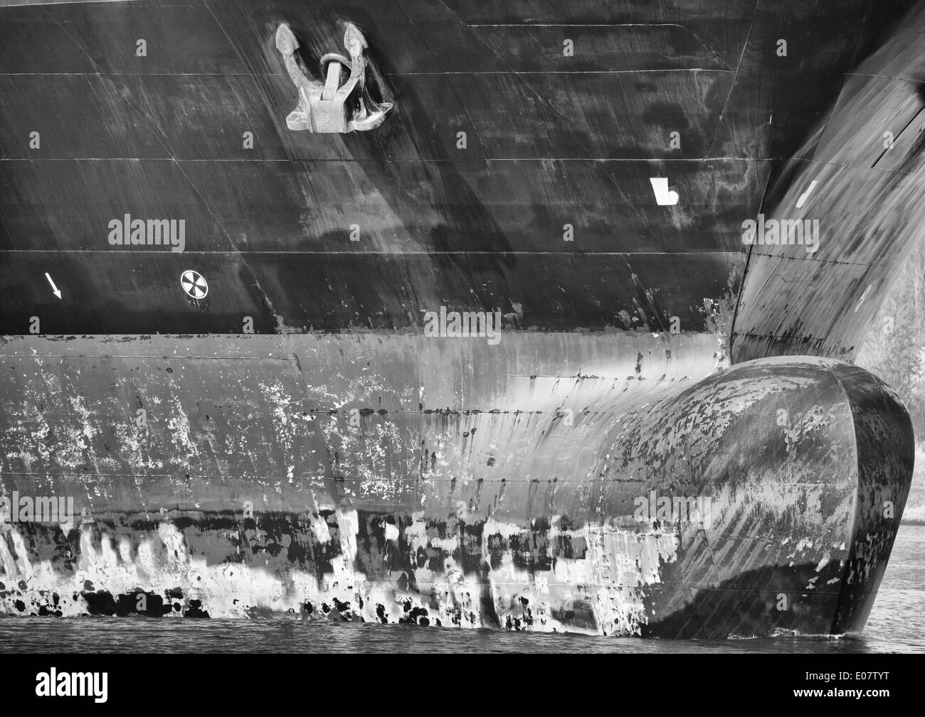 Ship vessel tanker Black and White Stock Photos & Images - Alamy