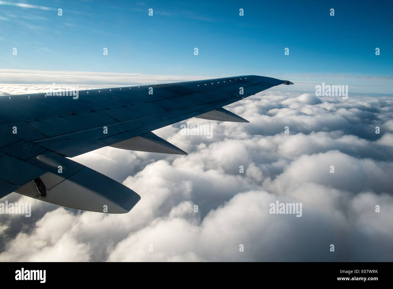 Aerial view from passenger airplane Stock Photo - Alamy