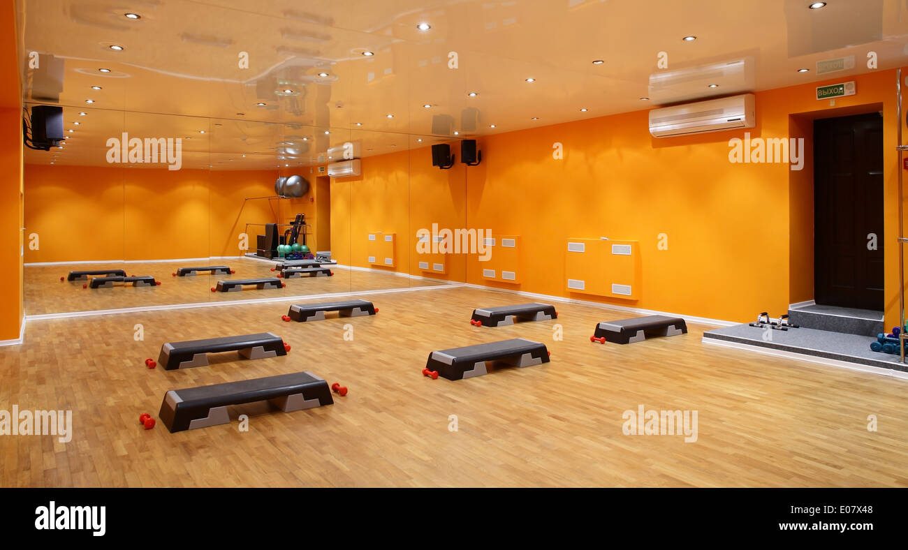 luxury and modern european style fitness club Stock Photo - Alamy