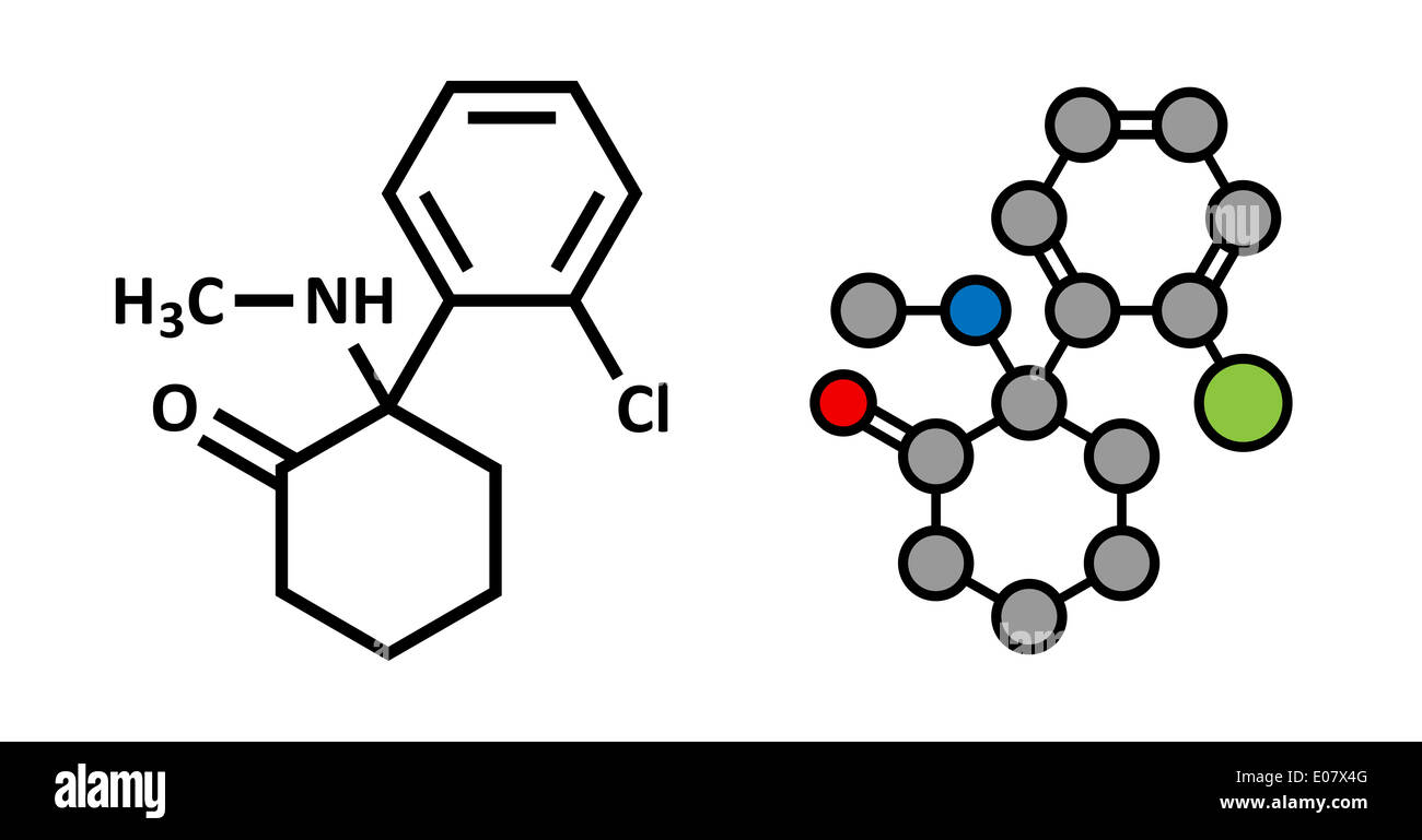 Ketamine drug molecule hi-res stock photography and images - Alamy