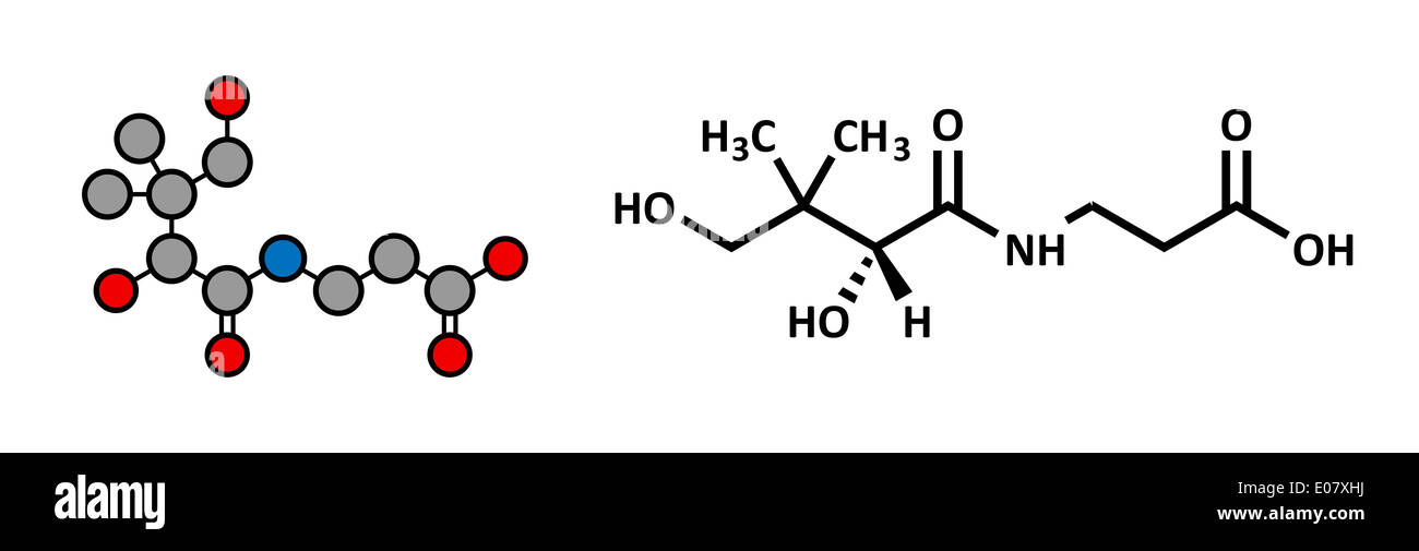 Vitamin b5 pantothenic acid molecule hi-res stock photography and ...