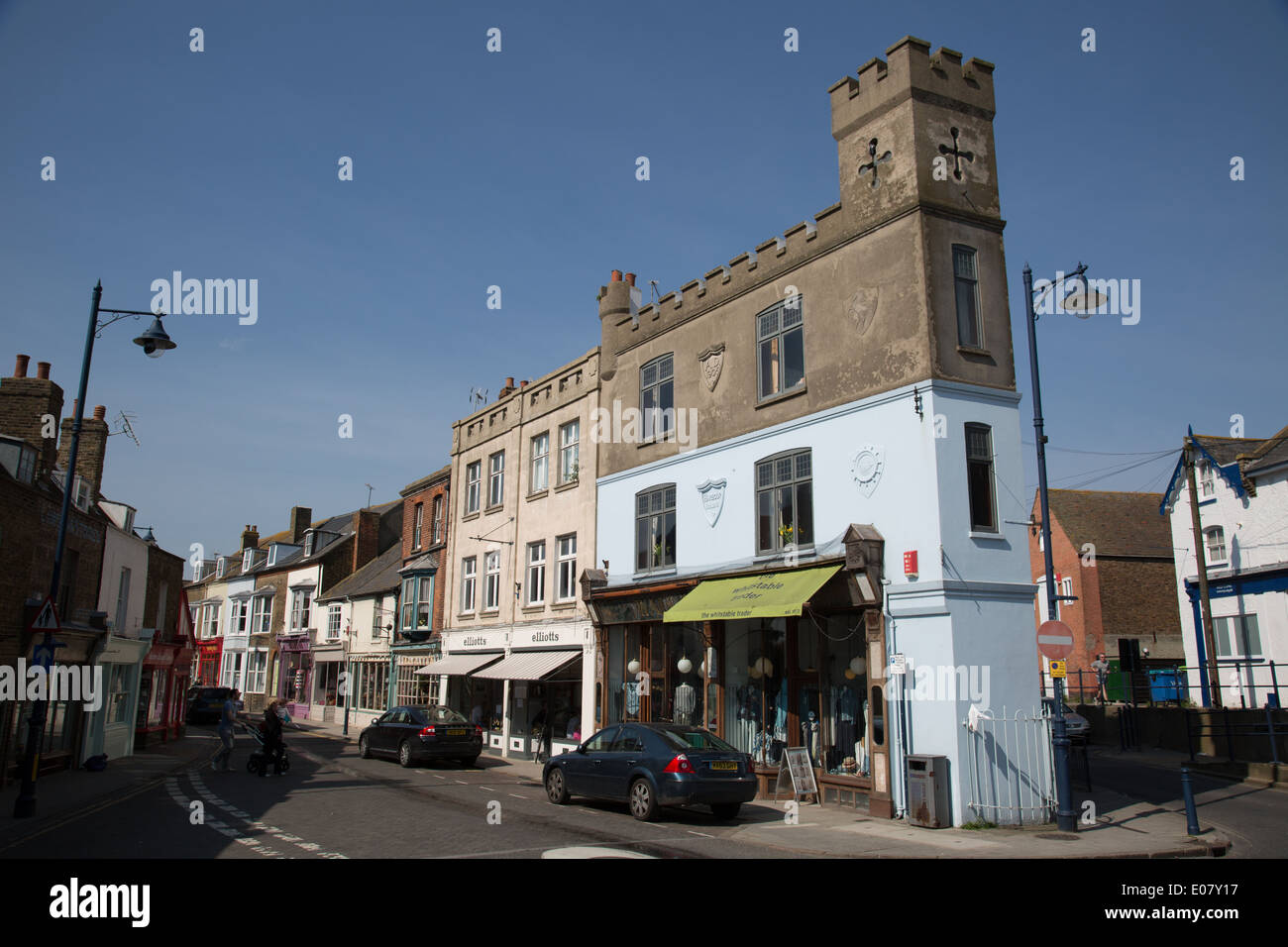 Harbour Street in the Seaside resort of Whitstable in Kent Stock Photo ...