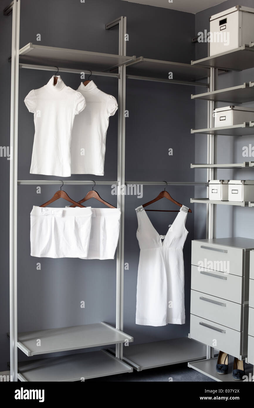 luxury and very clean dressing room in european style Stock Photo - Alamy
