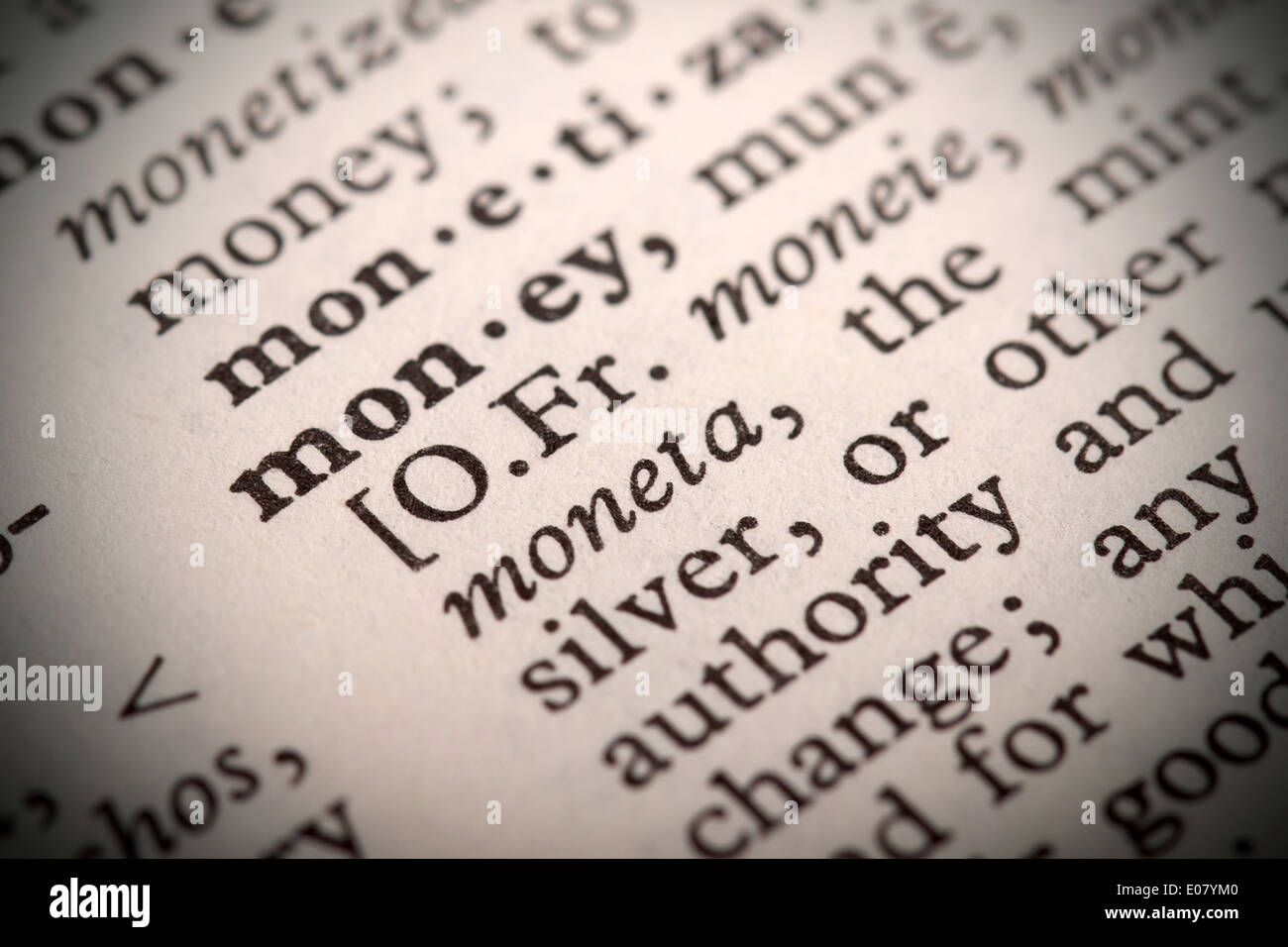 Money definition hi-res stock photography and images - Alamy