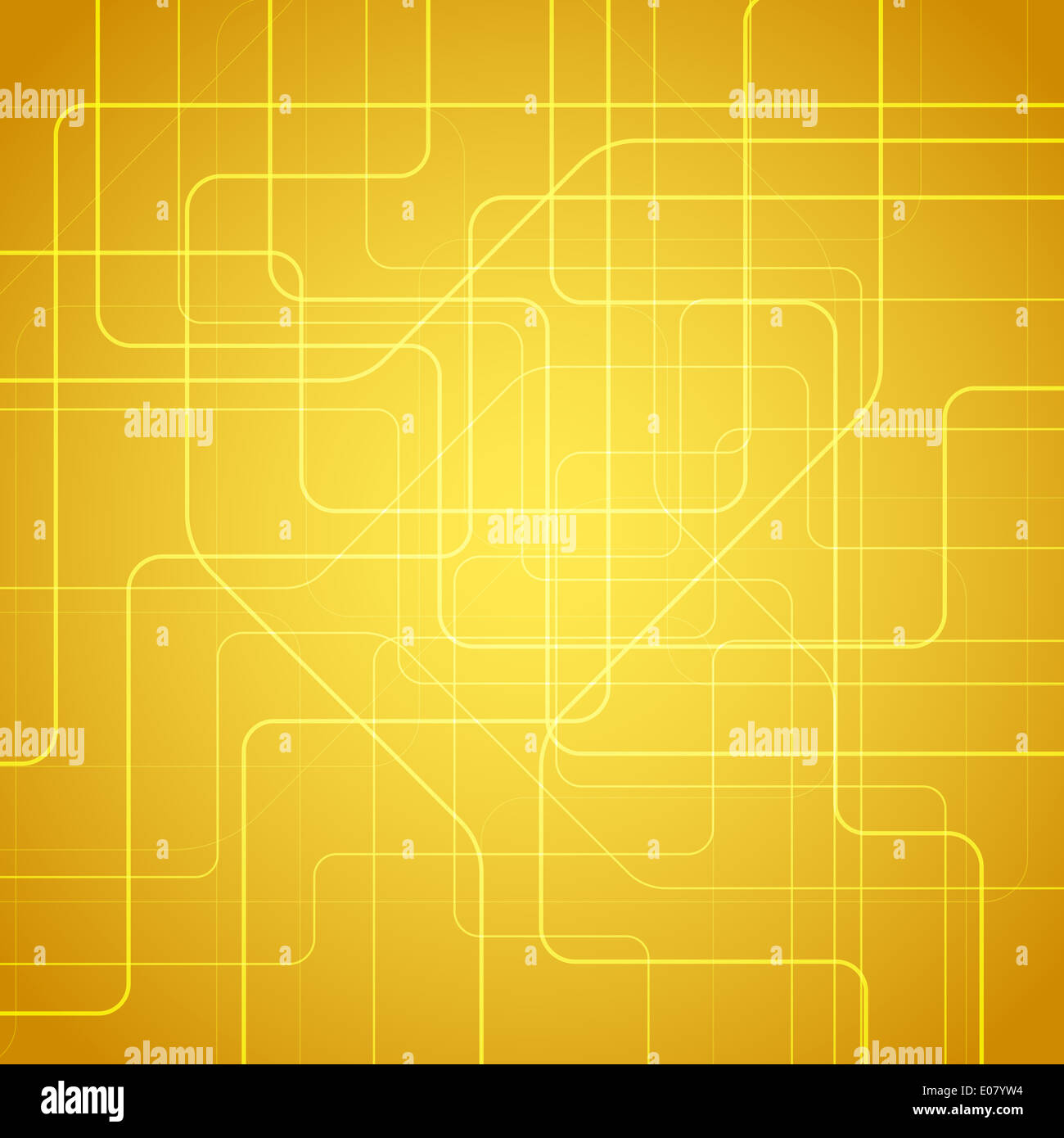 Abstract technology yellow light lines vector background Stock Photo ...