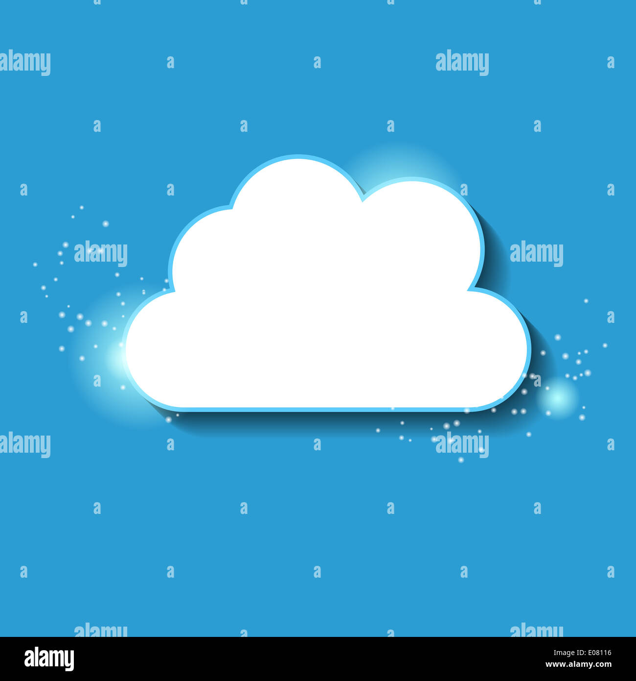 Abstract Cloud Computing Concept Vector Illustration. EPS10 Stock Photo ...