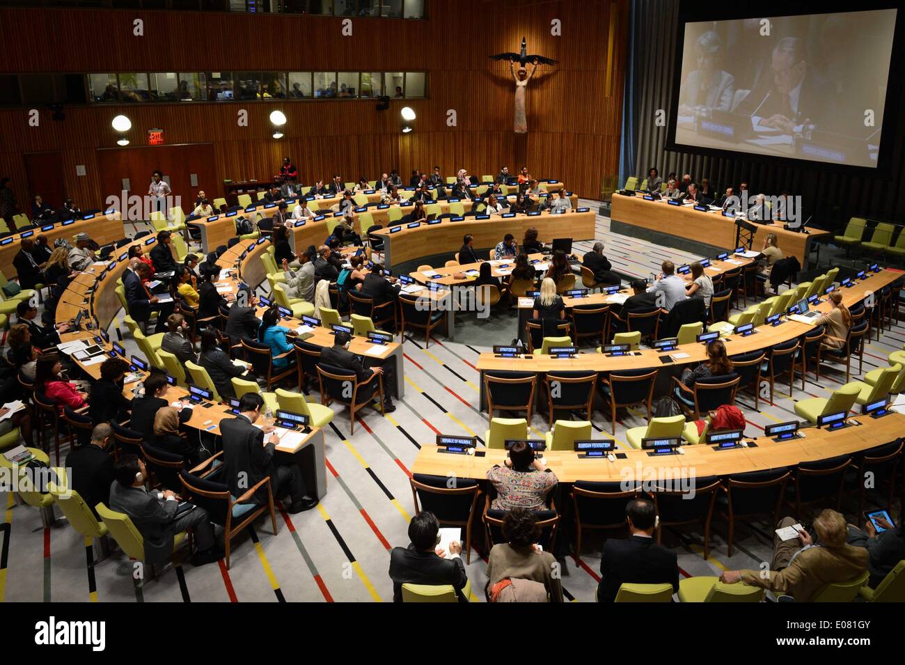 New York, UN headquarters in New York. 5th May, 2014. A special ...