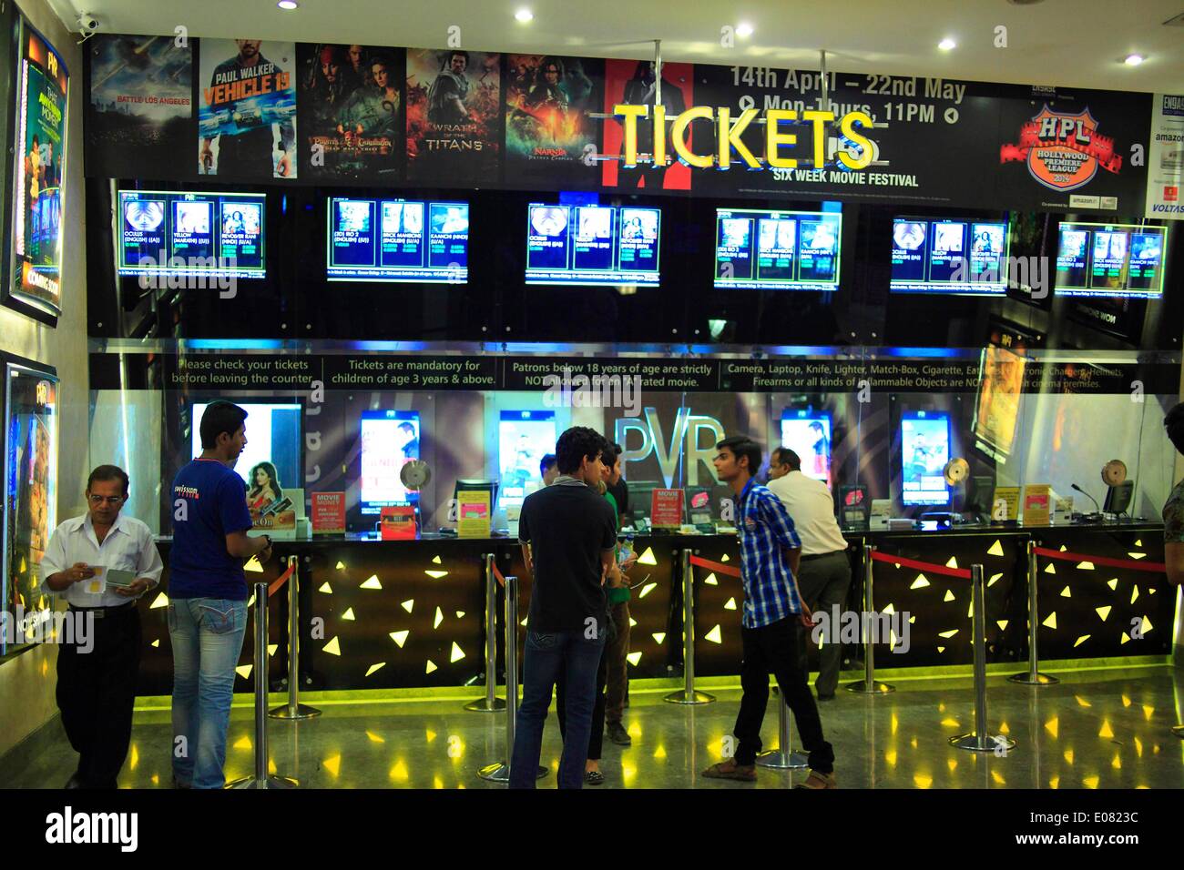 Mumbai, Maharashtra, India. 30th Apr, 2014. The swanky interior at the ...