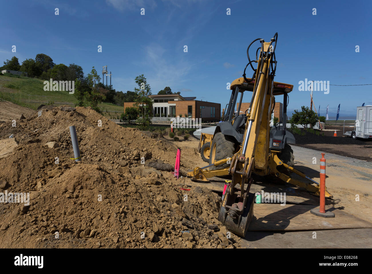 Blue Homes Model Prefab Home on Mare Island, in Vallejo, CA Stock Photo ...