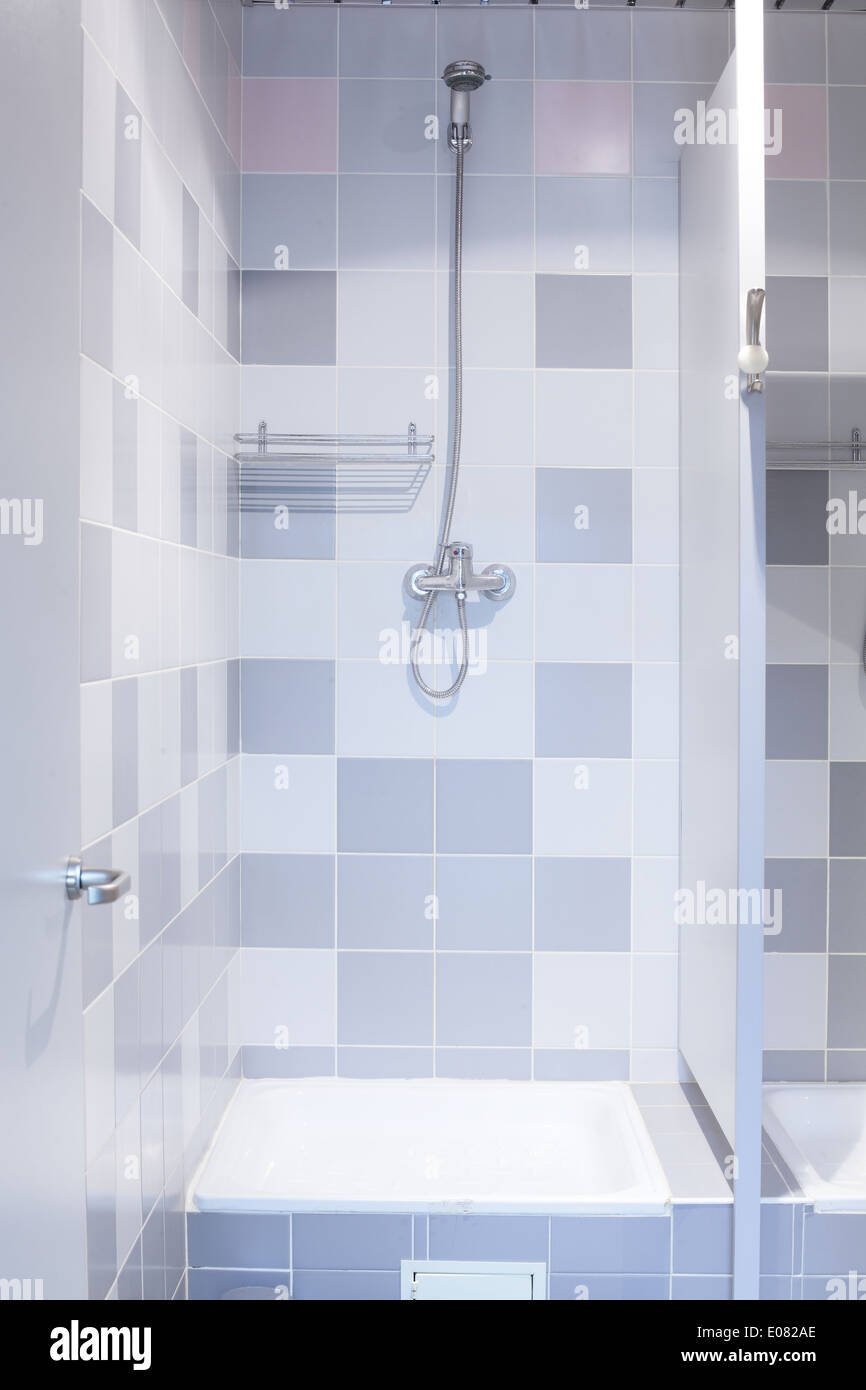 clean and clear modern restroom with a lot of light Stock Photo - Alamy