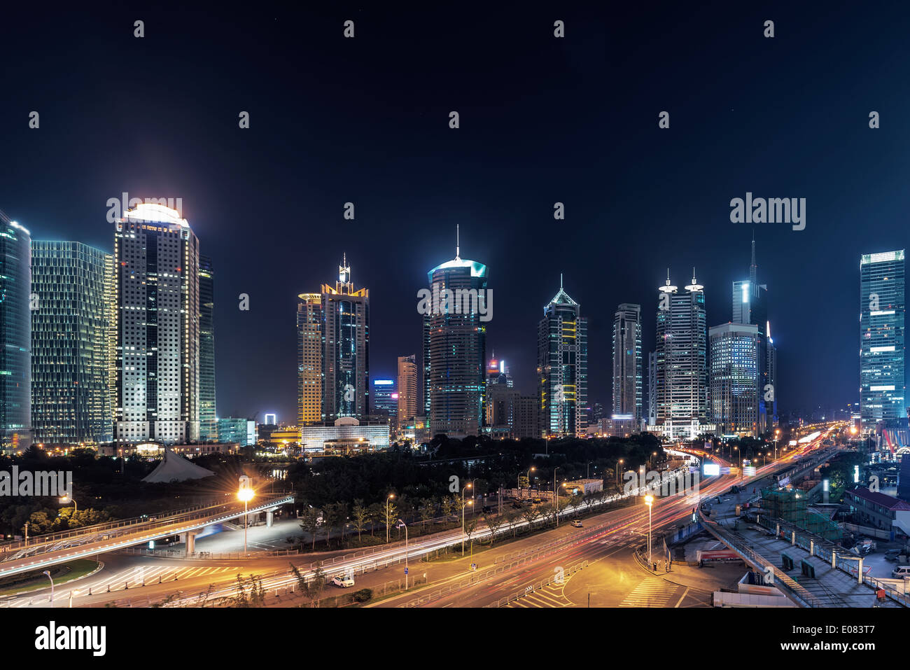 the modern building of the lujiazui financial centre in shanghai china ...