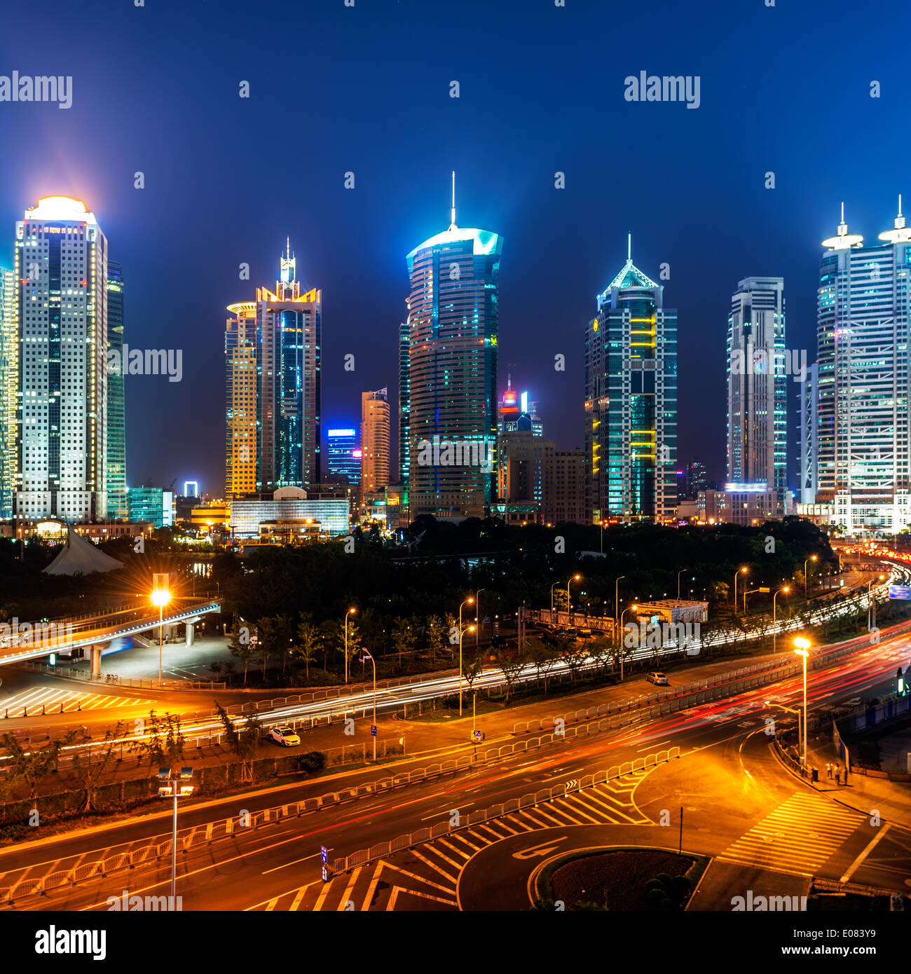 the modern building of the lujiazui financial centre in shanghai china ...