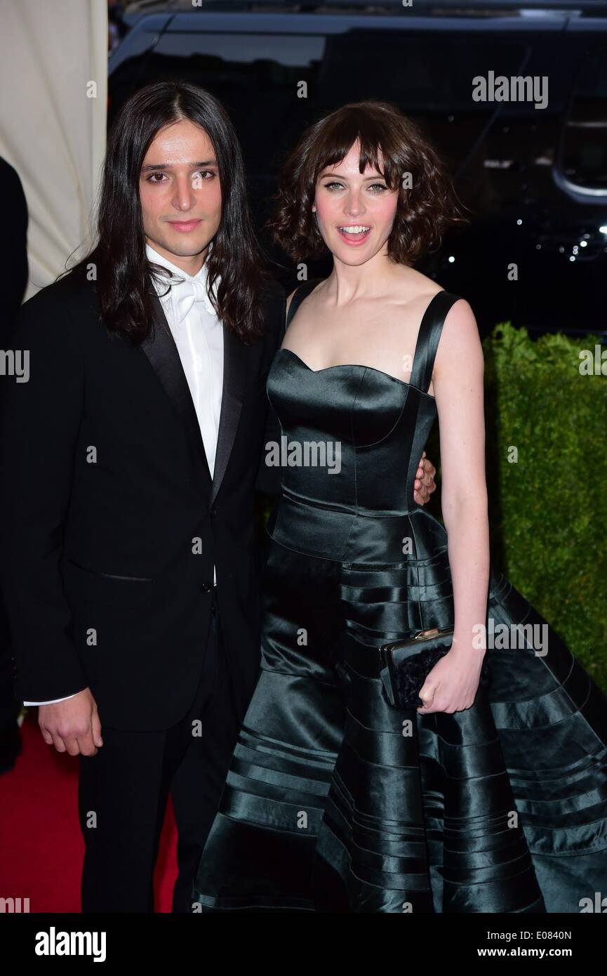 New York, NY, USA. 5th May, 2014. Olivier Theyskens, Felicity Jones at ...