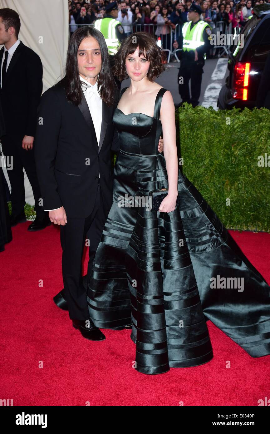 New York, NY, USA. 5th May, 2014. Olivier Theyskens, Felicity Jones at ...