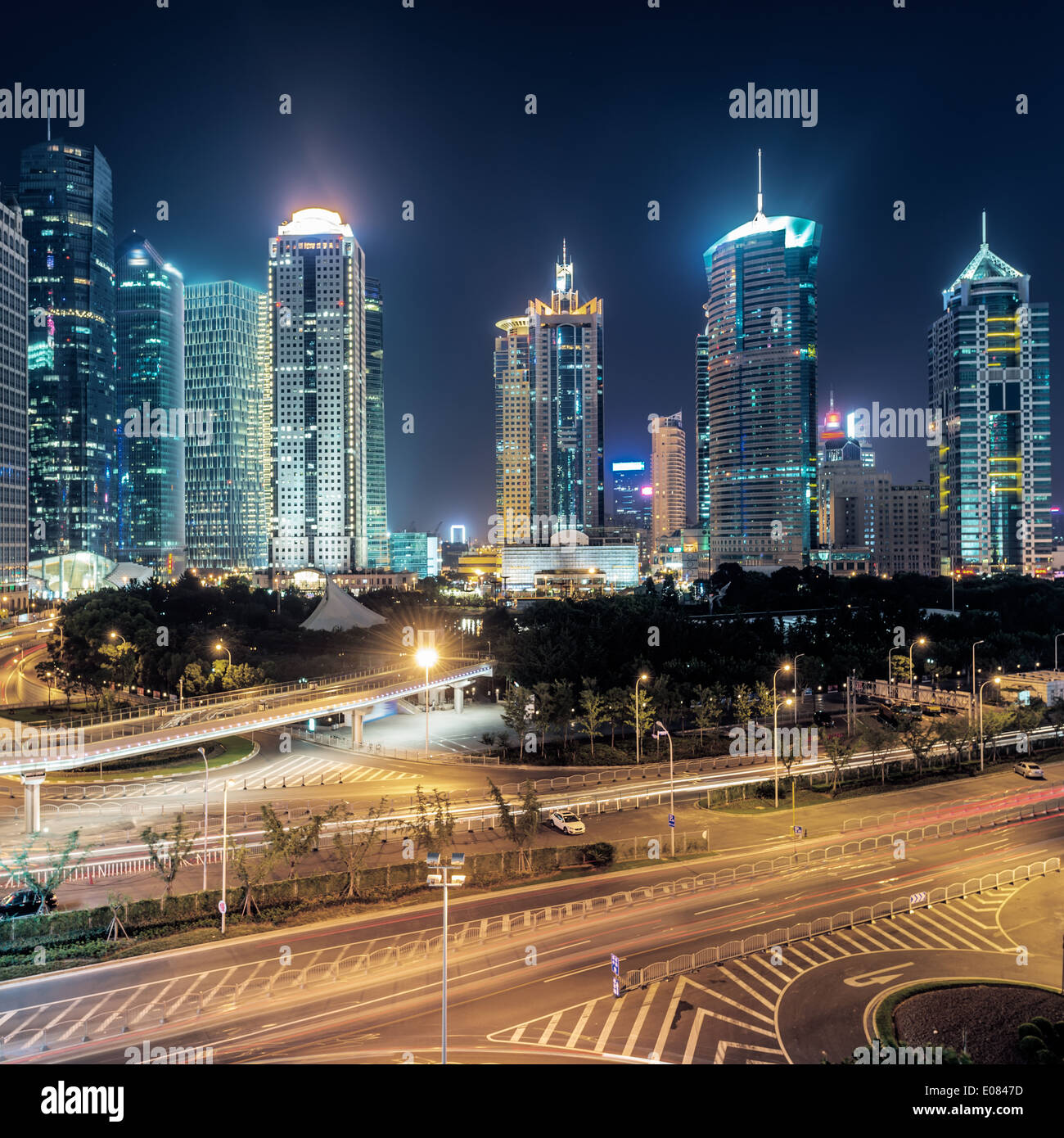the modern building of the lujiazui financial centre in shanghai china ...