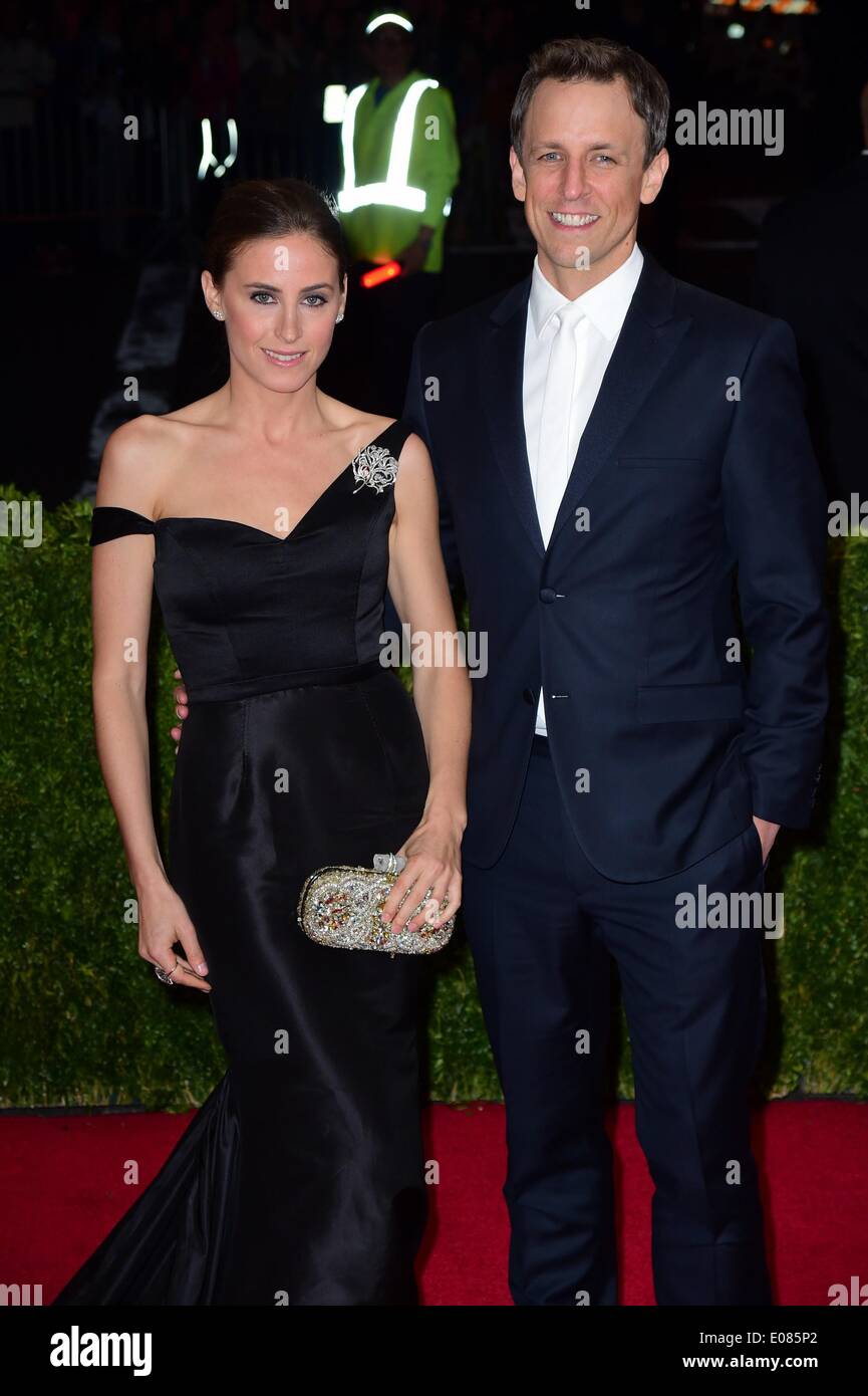 New York, NY, USA. 5th May, 2014. Seth Meyers, Alexi Ashe at arrivals ...