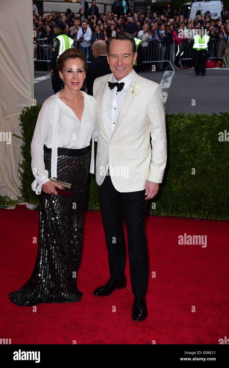 New York, NY, USA. 5th May, 2014. Bryan Cranston, Robin Dearden at ...