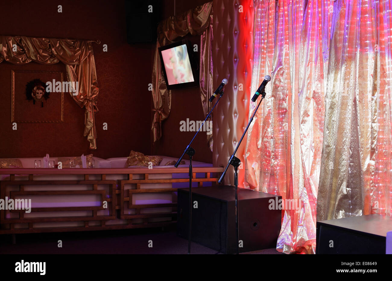 colourful interior of bright and beautiful night club Stock Photo - Alamy