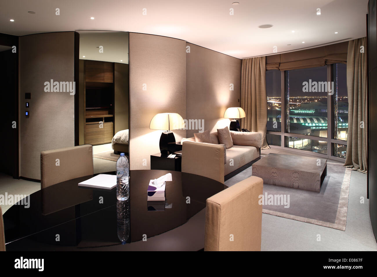 big and bright interior of modern living room Stock Photo - Alamy