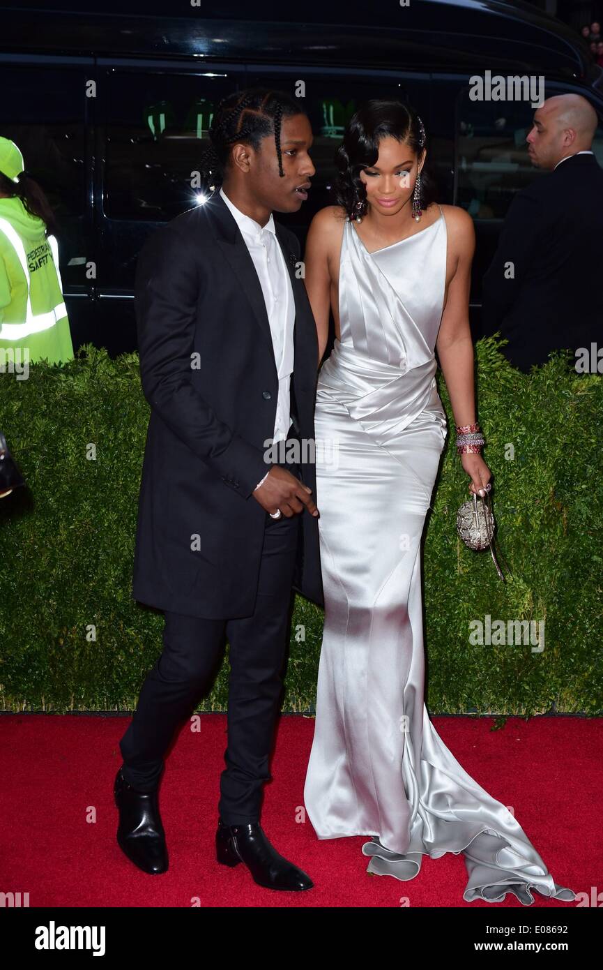New York, NY, USA. 5th May, 2014. ASAP Rocky, Chanel Iman at arrivals ...