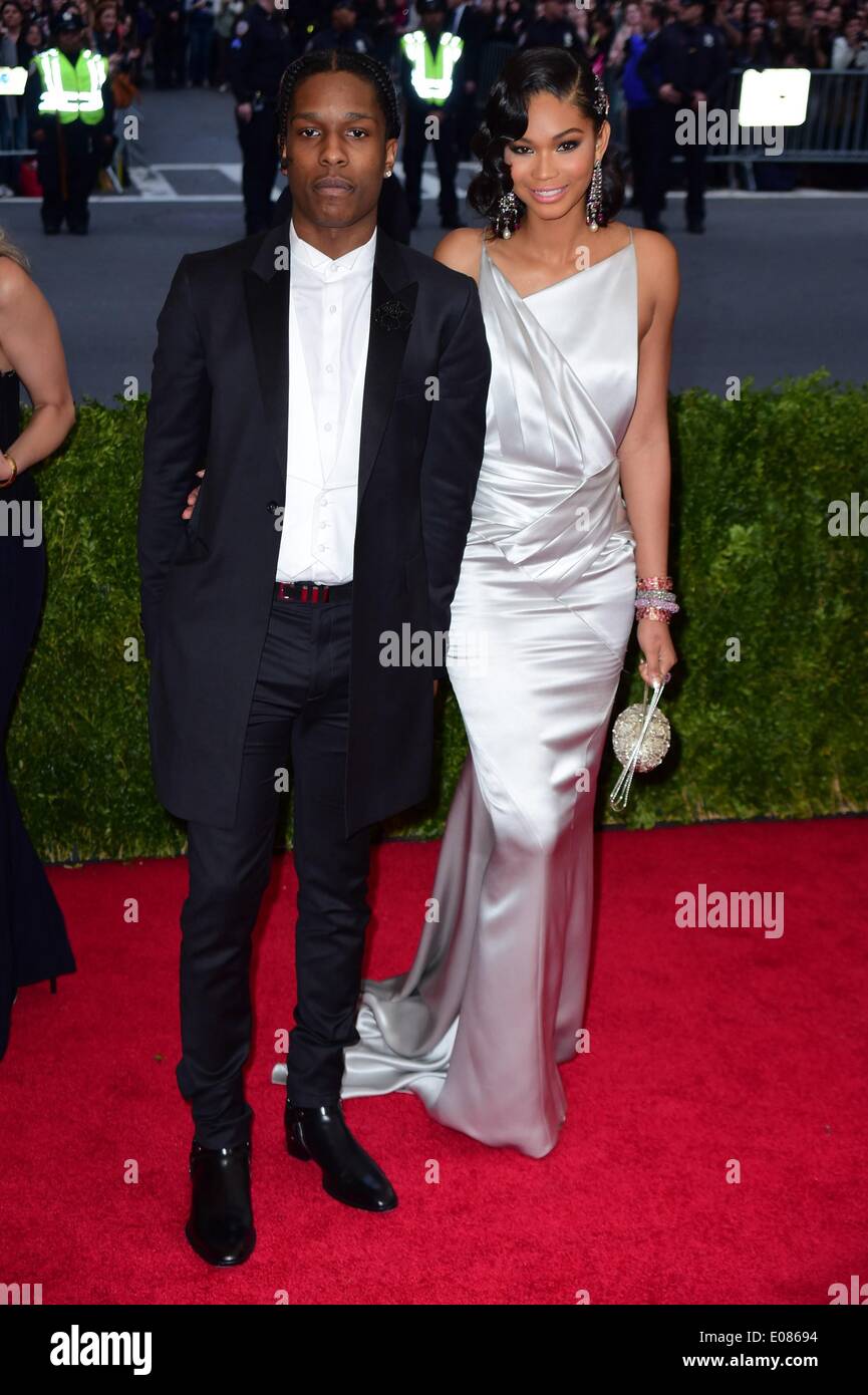 New York, NY, USA. 5th May, 2014. ASAP Rocky, Chanel Iman at arrivals ...